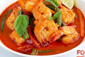 Thai Prawn Red Curry with Fresh Thai Basil - Flavor Quotient