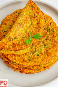 Healthy Oats Chilla with Vegetables - Flavor Quotient